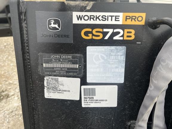 2021 John Deere Worksite Pro GS72B Other Equipment Skid Steer ...