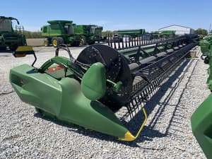 SOLD - 2021 John Deere RD35F Stock No. 193525 Harvesting with 35 ft ...