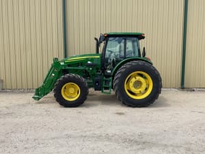 SOLD - 2022 John Deere 6105E Cab Stock No. 4307350 Tractors with 29 Hrs ...