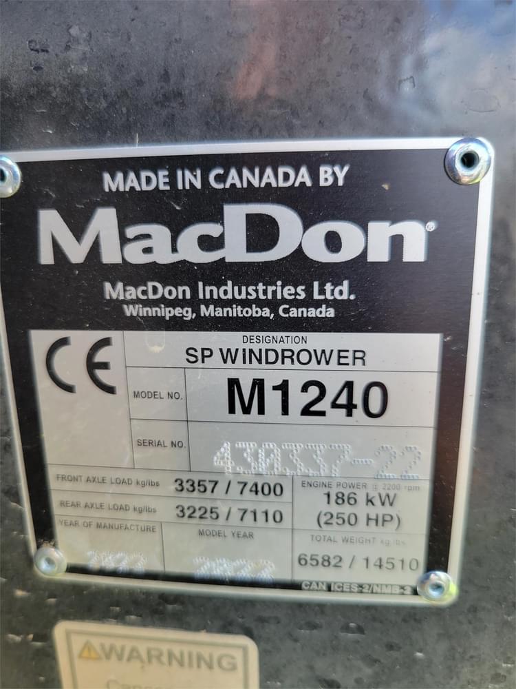 2022 MacDon M1240 Hay and Forage Windrowers for Sale | Tractor Zoom