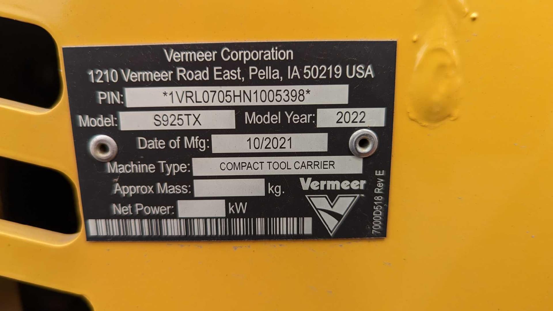 2022 Vermeer S925TX Construction Skid Steers for Sale | Tractor Zoom
