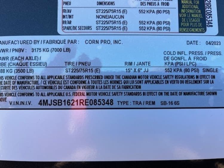 2024 Corn Pro SB-16 6S Ag Trailers Livestock Trailers for Sale ...