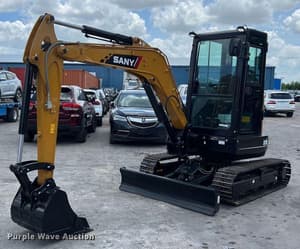 SOLD - 2024 SANY SY35U Lot No. EJ2859 Construction with 2 Hrs | Tractor ...