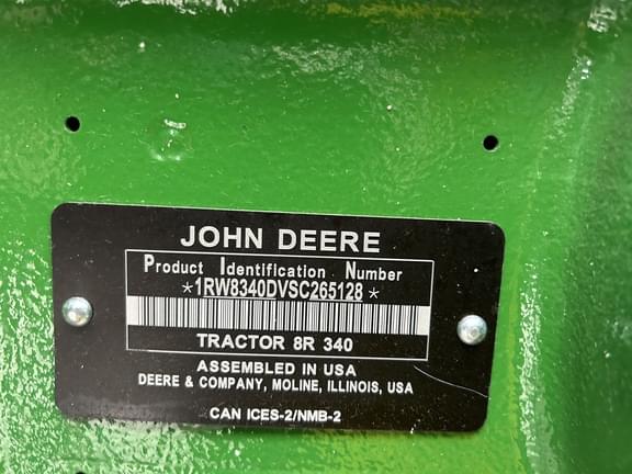 2025 John Deere 8R 340 Stock No. 147545 Tractors For Sale with 5 Hrs | Tractor Zoom