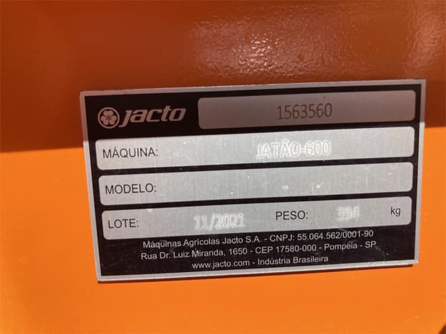 2026 Jacto J600 Stock No. 218238429 Chemical Applicators For Sale with ...
