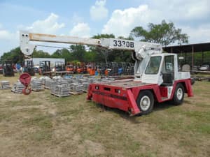 SOLD - DROTT 3330B CARRIER DECK CRANE, 5753 HRS, CAB, 4 CYLINDER DIESEL ...