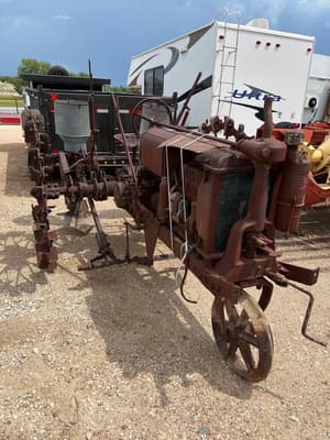SOLD - Antique Farmall F12 Tractor on Steel with 2 Row Planter Yard Art ...