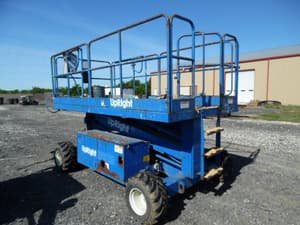 SOLD - UPRIGHT SL26RT SCISSOR LIFT, ALL TERRAIN TIRES, 4X4, GAS/PROPANE ...