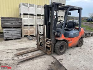 SOLD - (1) Toyota, model 7FGU25, LP lift truck, 5000 lb. capacity, S/N ...