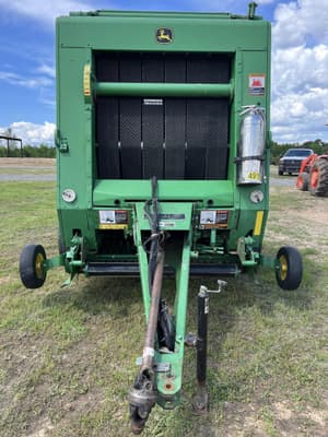 SOLD - John Deere 458 MEGA wide plus round baler w/kicker 4x5 rolls ...