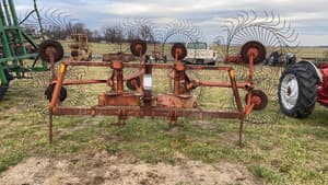 SOLD - 3pt M&W 8 wheel Rake Hay and Forage | Tractor Zoom