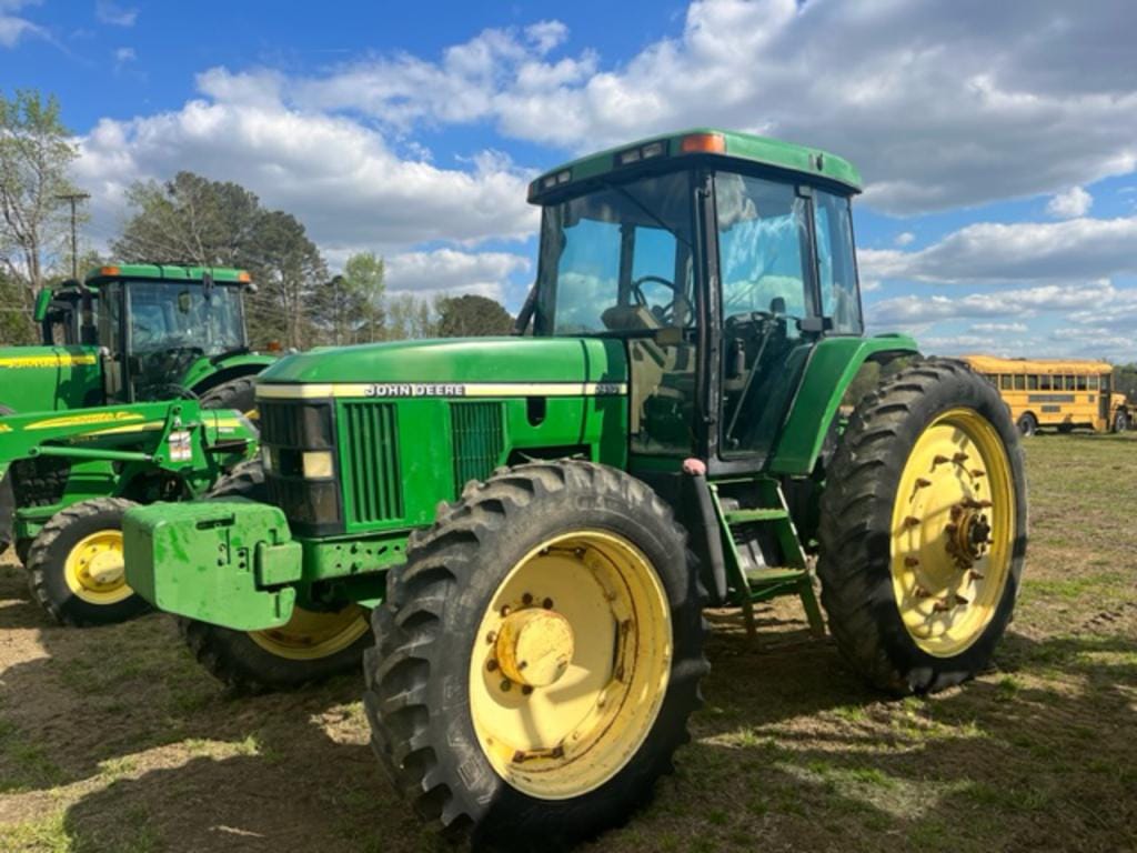 SOLD - JD 7410 MFWD, CAB, DSL, POWERQUAD TRANS, 3 SETS REMOTES, 320/90 ...