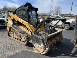 SOLD - 2018 Caterpillar 299D2XHP Mulcher/Rubber Track Skid Steer, Two ...