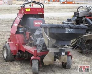 SOLD - Toro 33518 Ride On JRCO Broadcast Fertilizer Spreader, Kawasaki ...