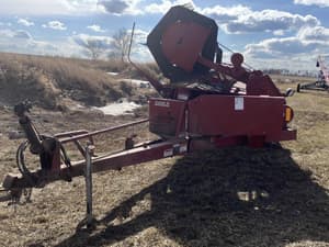 SOLD - 29. Peters Farms - Case IH 8220W pull type swather, finger reel ...