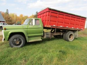 SOLD - 73 Ford F-600, 330 V8 Engine, 4/2 Speed, Box/Hoist Other ...