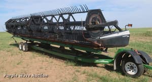 SOLD - MacDon 972 Lot No. LU9266 Harvesting with 36 ft | Tractor Zoom