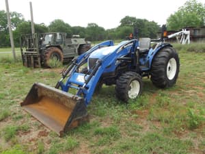 SOLD - NEW HOLLAND TC55DA FARM TRACTOR, 270TL FRONT END LOADER, HOUR ...
