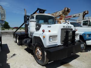 SOLD - 1980 MACK R MODEL WINCH TRUCK, 385755 MILES DAYCAB, MACK ET ...