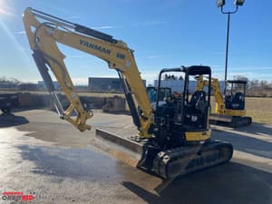 SOLD - (1) 2019 Yanmar, model VI055-6A, mini track excavator, open ...