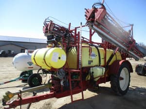 SOLD - Hardi 950 gallon sprayer, 65 ft. Hyd booms, triple nozzles, air ...
