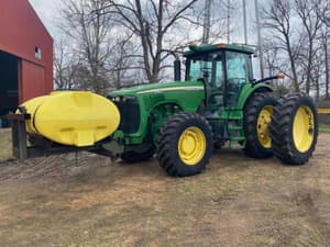 SOLD - John Deere 8420 Tractor MFWD Rear duals- Cab & air, 400 gallon ...