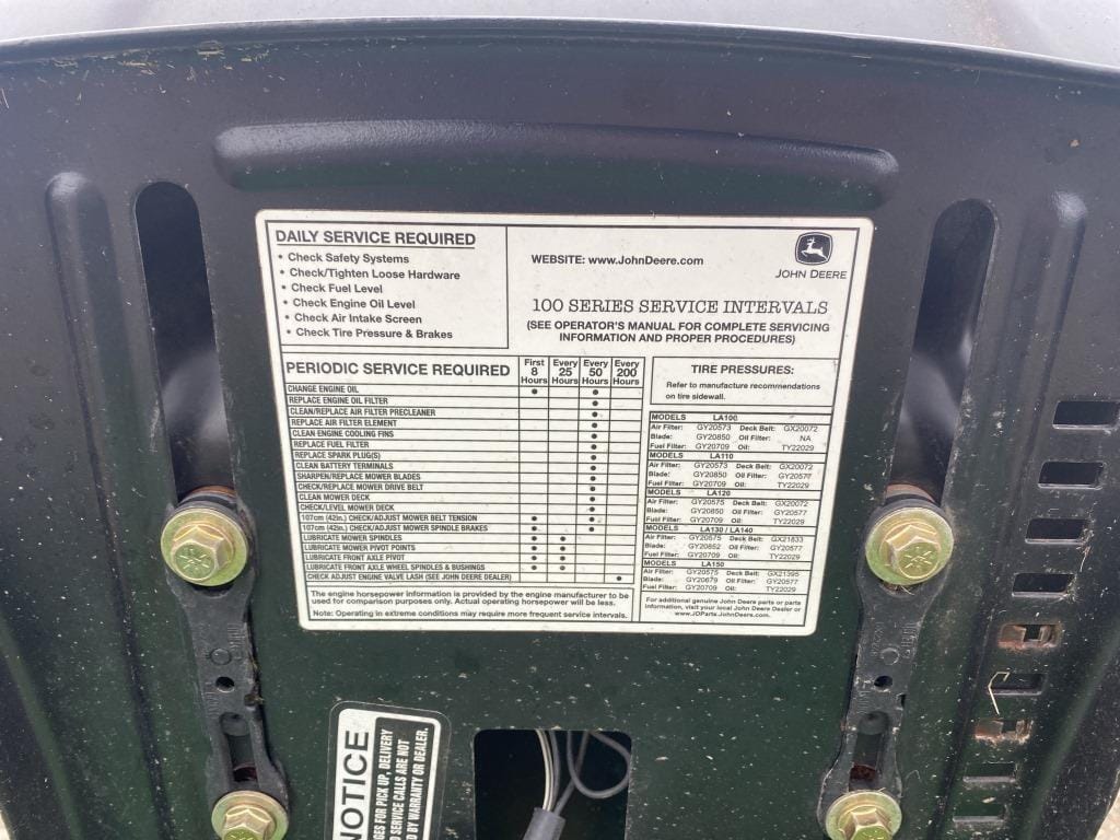 John Deere LA120 Other Equipment For Sale with 42 inches | Tractor Zoom