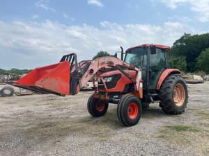 SOLD - KUBOTA M9540 2 WHEEL DRIVE TRACTOR HAS A WOODS GROUND MOVER ...