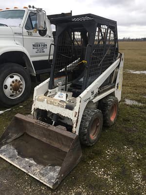 SOLD - Bobcat 450 Skid Steer, Gas Engine, 3 1/2 ft. Bucket Construction ...