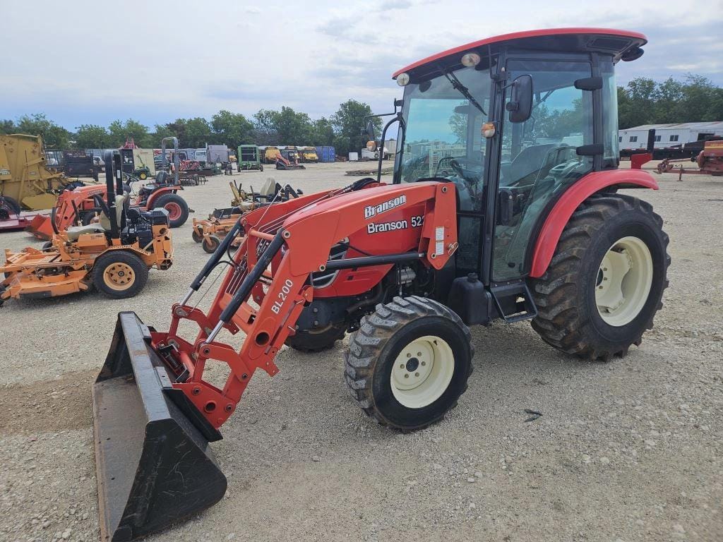 SOLD - Branson 5220C Cab/Air w/BL200 Loader/Bucket Tractors with 323 ...