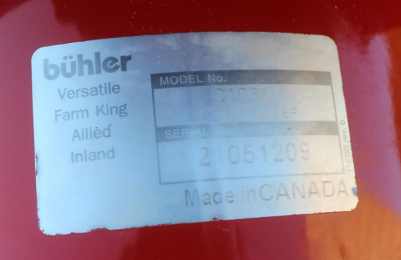Buhler Farm King 1031 Harvesting Grain Augers/Conveyors for Sale ...