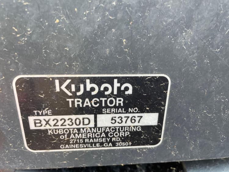 Kubota BX2230 Tractors Less than 40 HP for Sale | Tractor Zoom