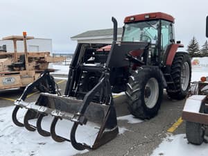 SOLD - Case IH MX120 MFWD w/ Bulher Allied 795 front mount loader, 4 ...