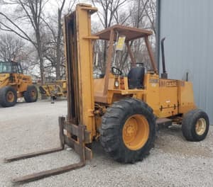 SOLD - Case 586E Rough Terrain Forklift Construction with 5,853 Hrs ...
