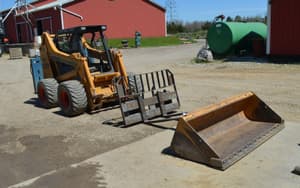 Case 95XT Skid Steer with forks and material bucket Construction For ...