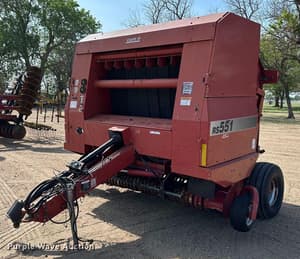 SOLD - Case RS551 round baler Hay and Forage with --- Bales | Tractor Zoom