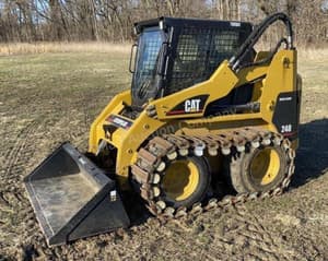 SOLD - Caterpillar 248 Skid Loader 3988 Hrs, Steel Tracks Construction ...