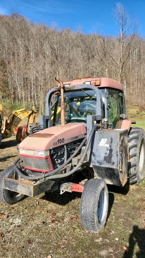 SOLD - CC - CASE CX100 TRACTOR WITH ALAMO WEED WACKER SIDE CUTTER- SEAT HAS DAMAGE - 2 WHEEL ...