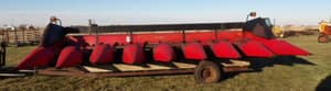SOLD - CIH 1083 Corn Head w/ Homemade Cart Harvesting with 8 Rows ...