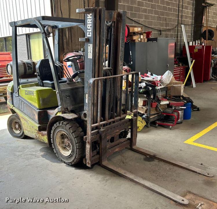 SOLD - Clark C25 Construction Forklifts | Tractor Zoom