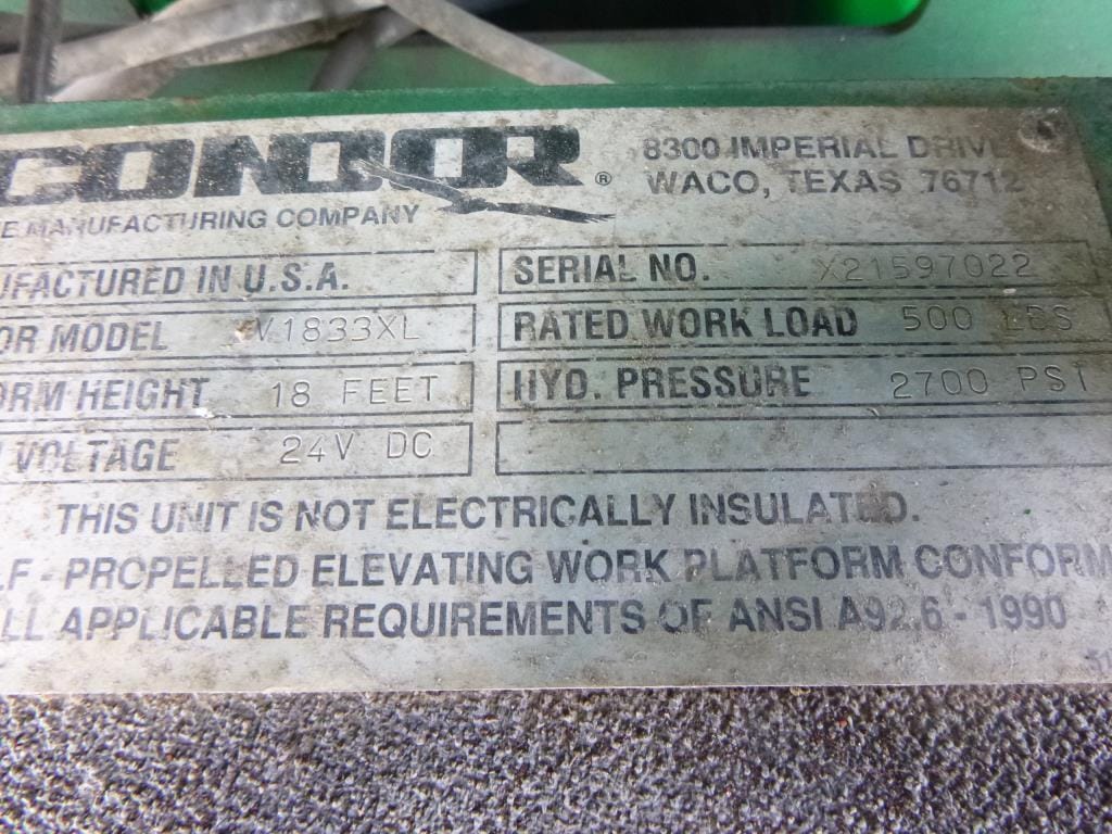 Condor V1833XL Construction Aerial Lifts for Sale | Tractor Zoom