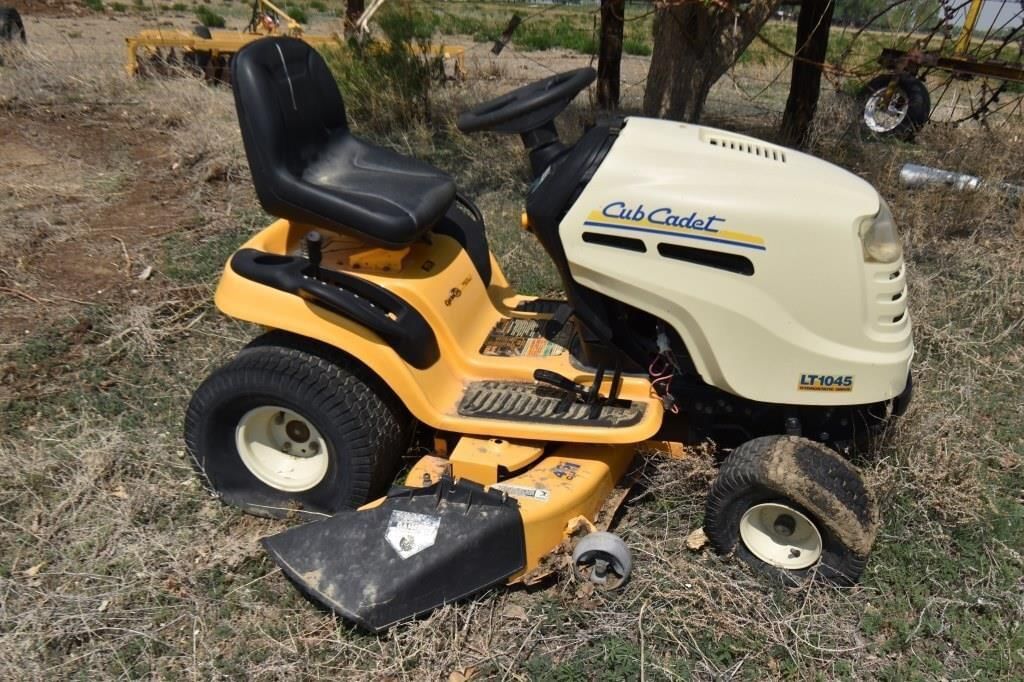 SOLD - Cub Cadet LT1045 Riding Lawn Mower Other Equipment with 46 ...