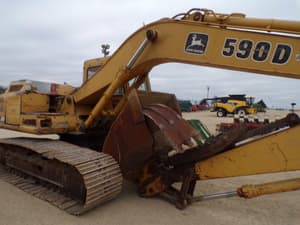 SOLD - John Deere 590D Lot No. 32162 Construction with --- Hrs ...