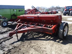 SOLD - Case IH 510, 12 ft. grain drill, grass seeder, rubber press ...
