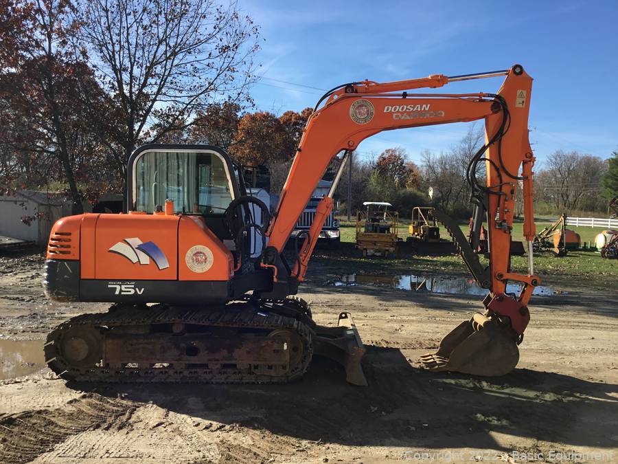 Doosan Solar 75V Construction Compact Excavators for Sale | Tractor Zoom