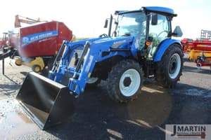 SOLD - NH Work Master 75 w/ 550LU loader w/ 72'' skid mount material ...