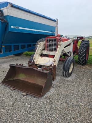 SOLD - International 656 Diesel tractor w/loader, 5 foot bucket, pallet ...