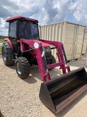 SOLD - Mahindra 6010 4WD Cab Tractor with Loader & Bucket Cab Air Rear ...