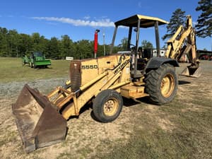 SOLD - Ford 555D Backhoe 24" Rear Bucket 3357 hrs. showing Construction ...