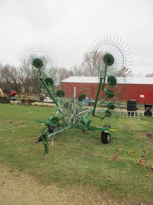 SOLD - Frontier 10 wheel wing rake with kicker wheel 28'W Hay and ...